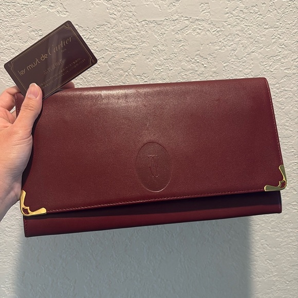 Cartier | Bags | Cartier Paris Clutch Bag With Authenticity Card | Poshmark